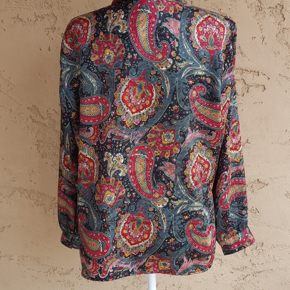 Notations | Tops | Vintage Notations Paisley Blouse | Poshmark